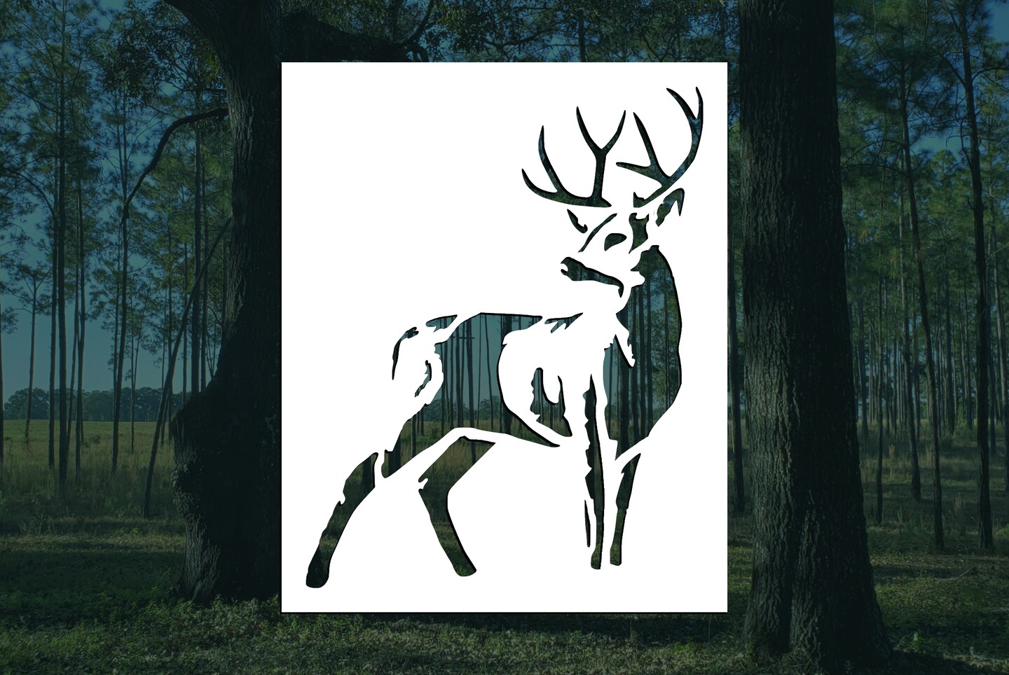 Mule Deer Buck Reusable Stencil (Many Sizes) | MakerPlace by Michaels
