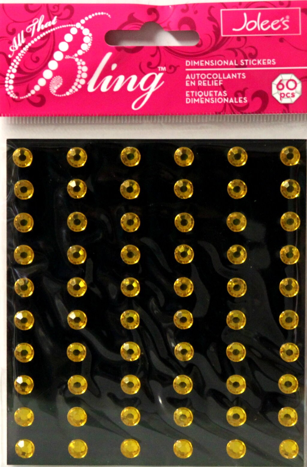 Jolee's All That Bling Mini Gold Gems Adhesive Dimensional Stickers ...