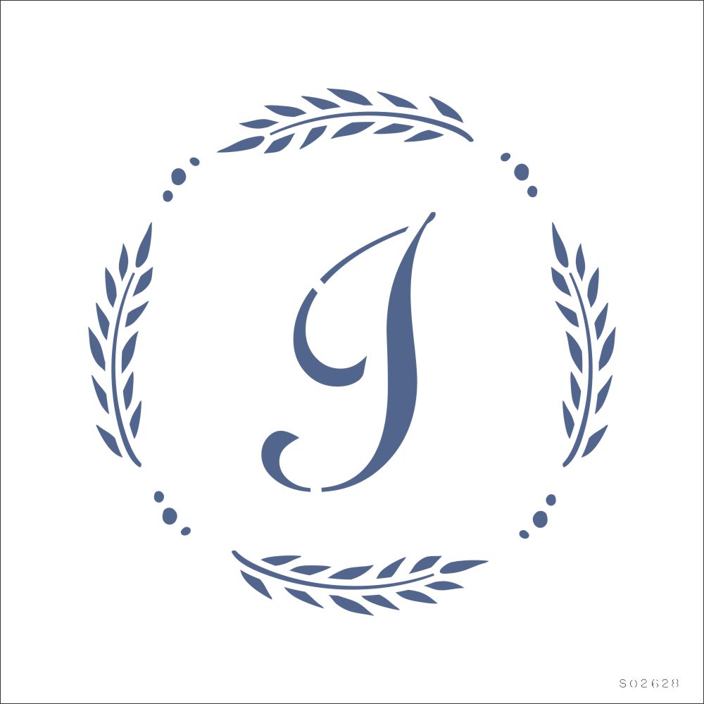 Laurel Monogram Custom Stencil | Michaels