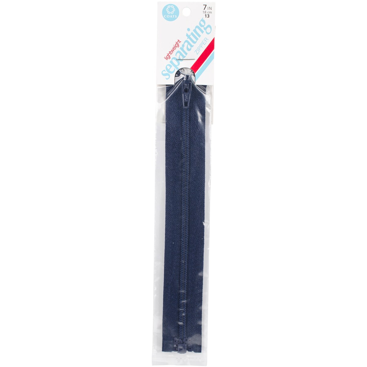 Coats Lightweight Separating Zipper 7"-Navy | Michaels