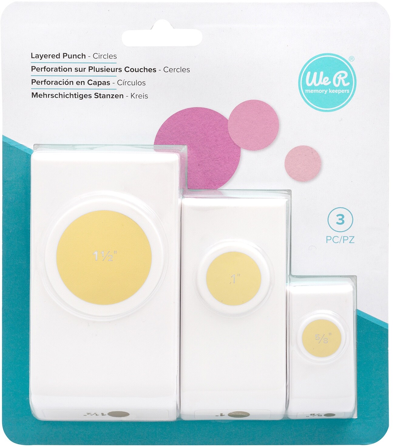 We R Memory Keepers Layering Punches 3/Pkg-Circles | Michaels