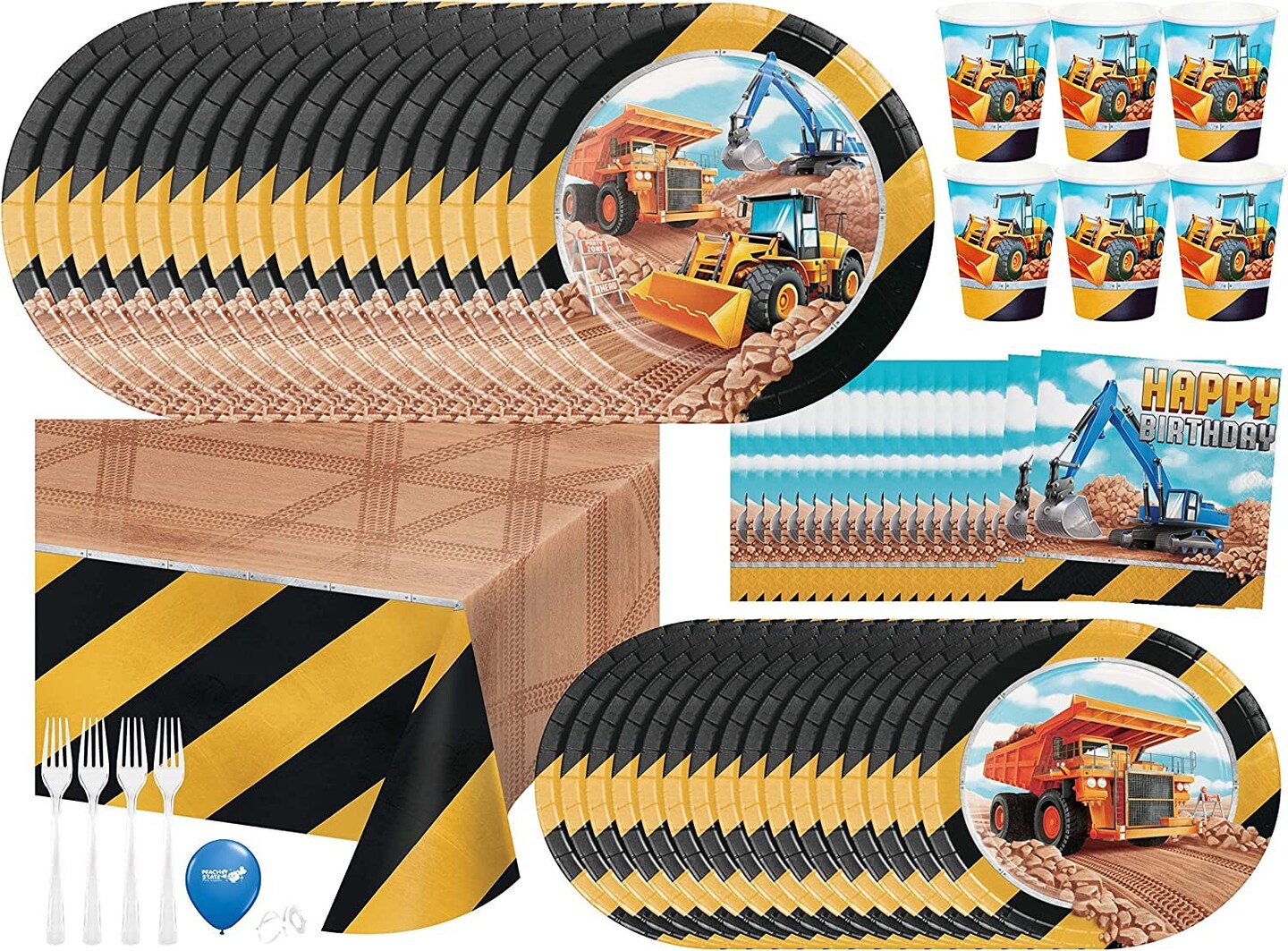 Big Dig Construction Birthday Party Supplies | Big Dig Construction ...