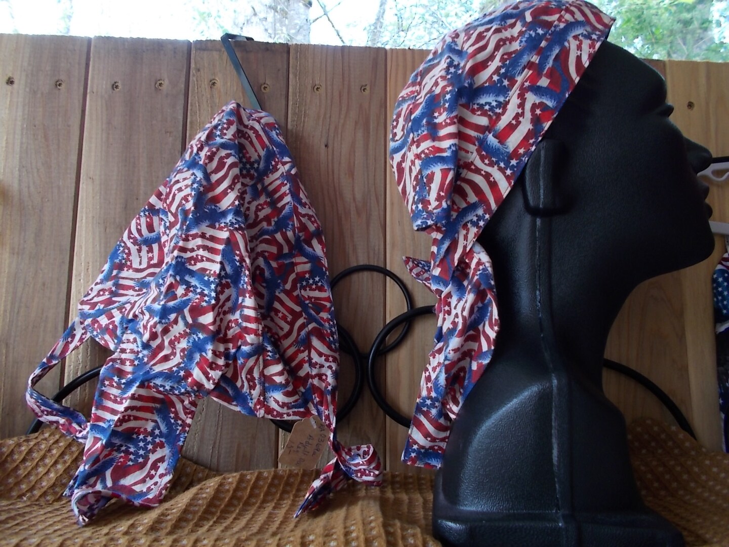 Doo Rag - Cancer Cap - Skull Cap - American Flag Print | MakerPlace by ...