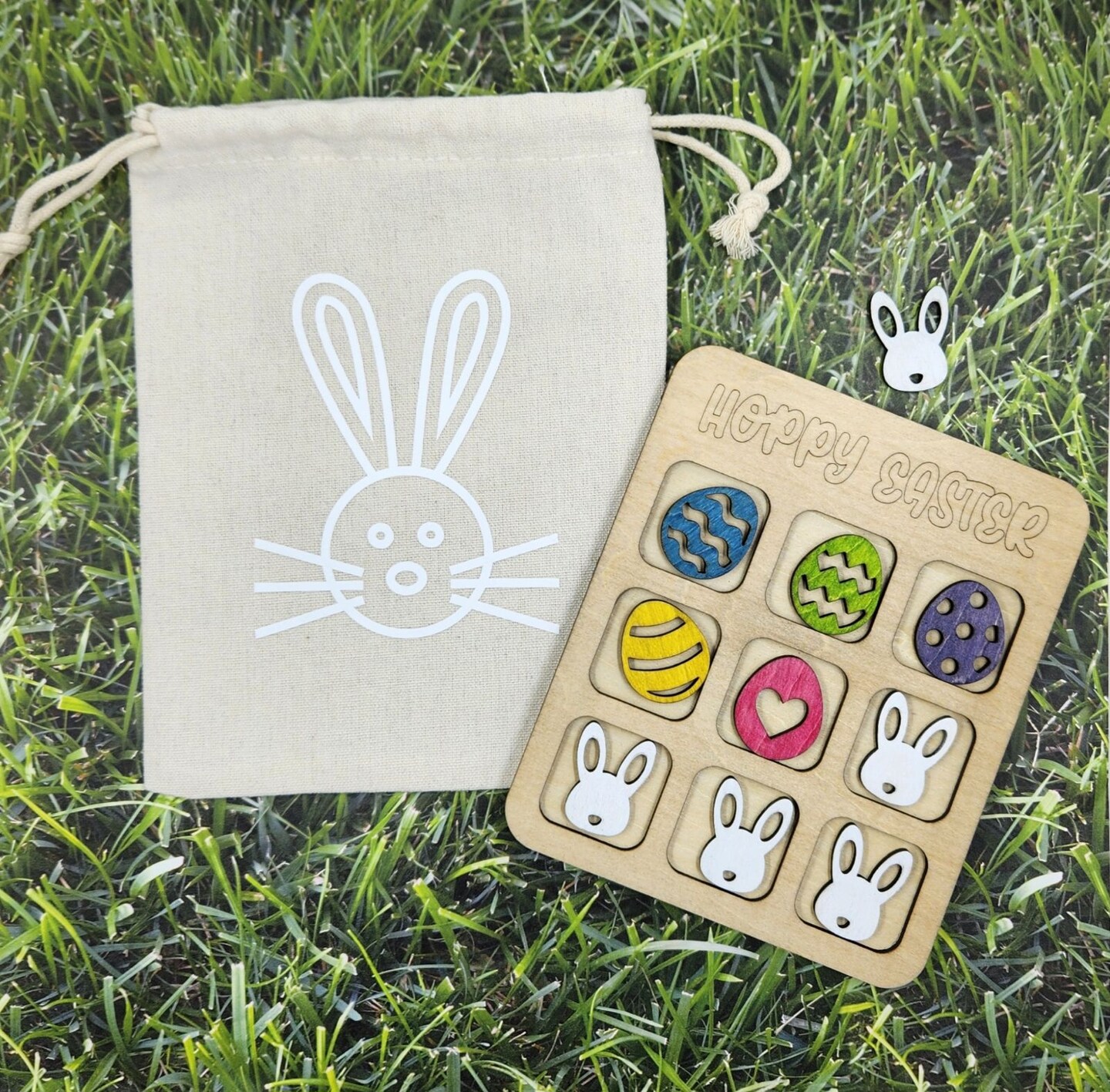Easter Tic Tac Toe Game, Bunny, Eggs, Easter Basket Filler, Family ...