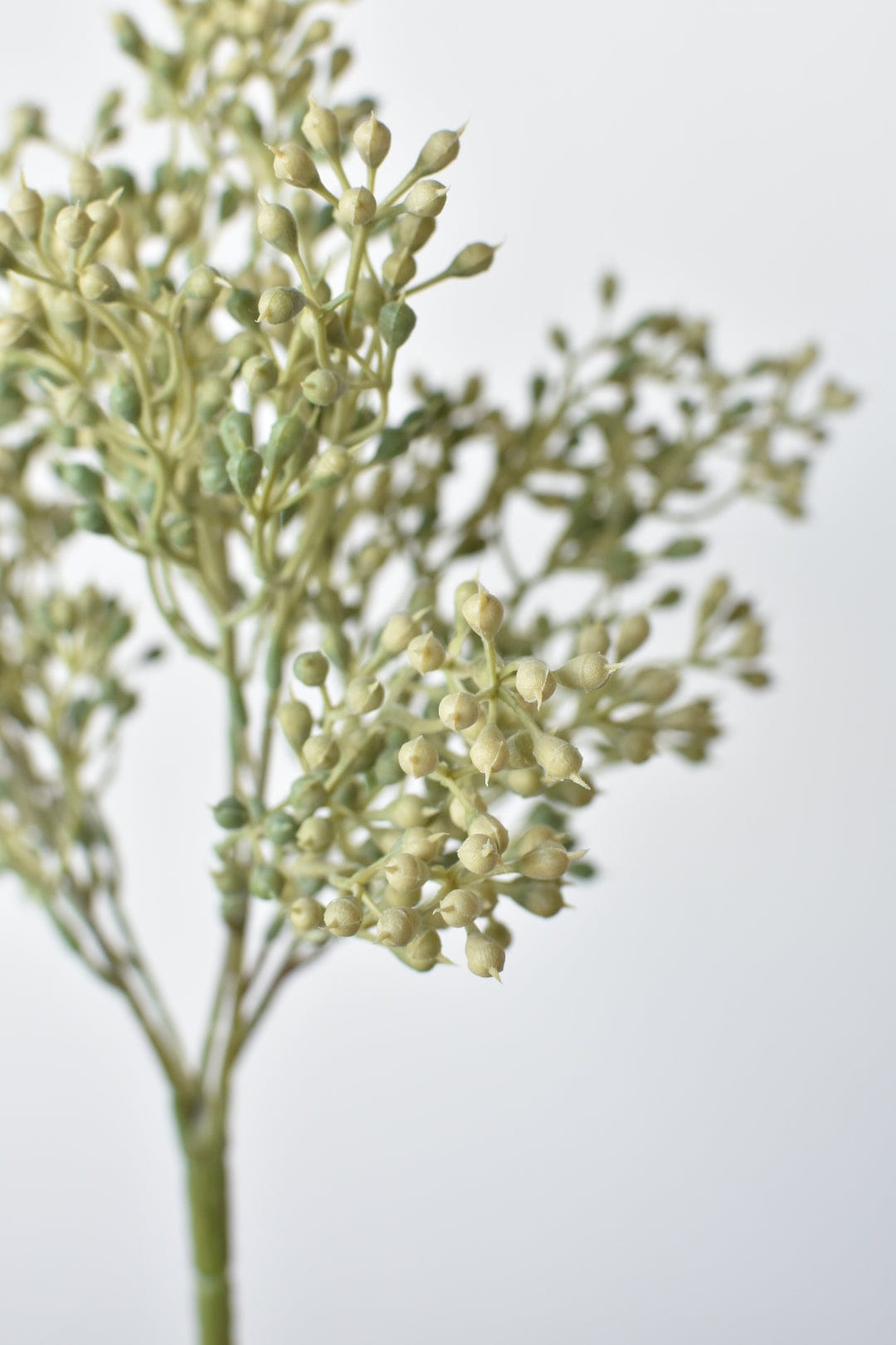 13" Faux Light Green Gray Berry Bush Stem | Michaels