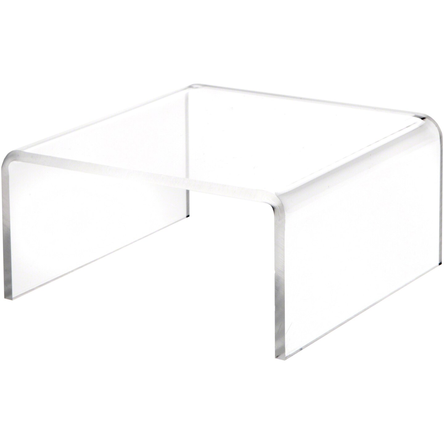 Plymor Clear Acrylic Short Square Display Riser, 2.5" H x 5" W x 5" D ...