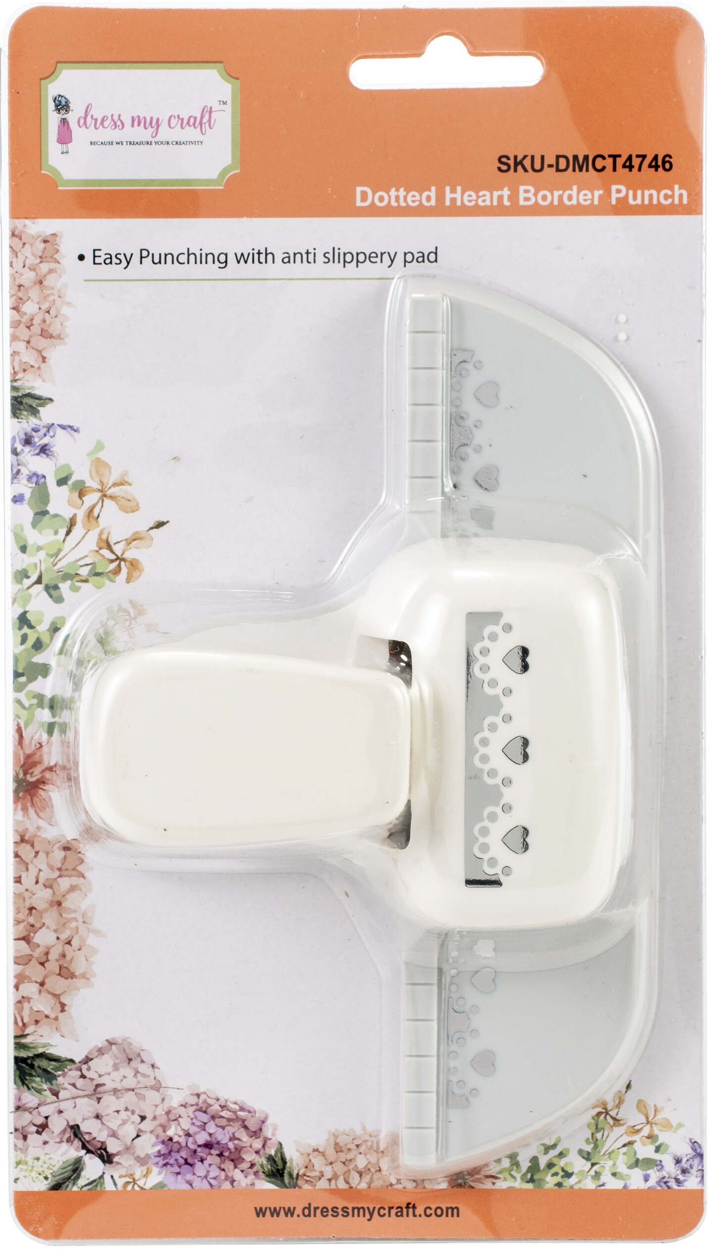 Dress My Craft Paper Punch-Dotted Heart Border Punch | Michaels