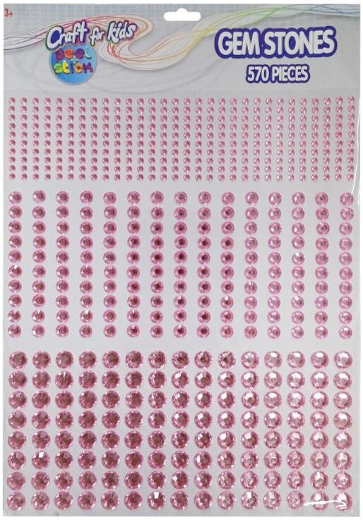 Craft For Kids Imports Jumbo Pack Gem Stones-Pink | Michaels