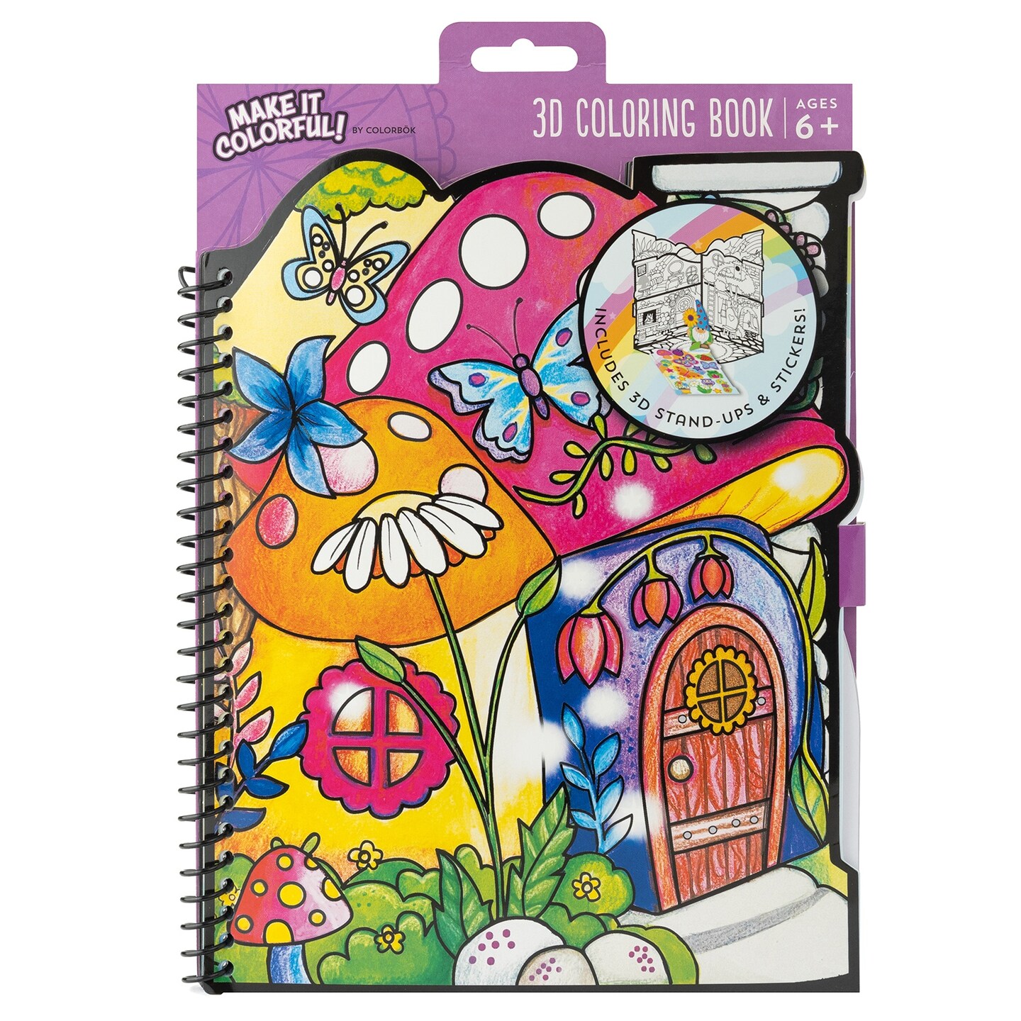 Colorbok Make It Colorful! 3D Coloring Book-Gardener | Michaels