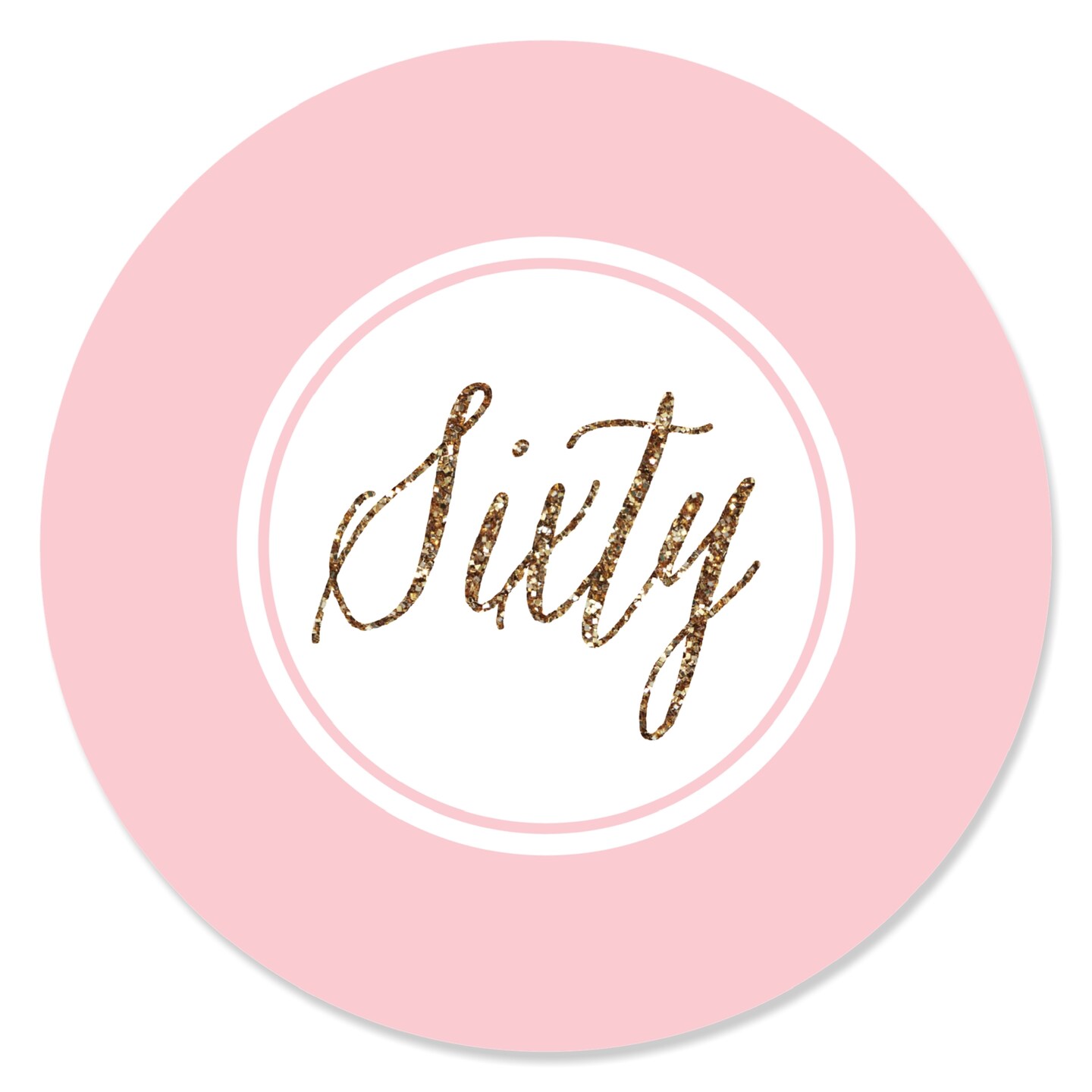 Big Dot of Happiness Chic 60th Birthday - Pink and Gold - Birthday ...