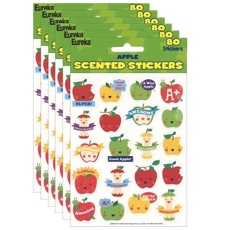 Apple Scented Stickers, 80 Per Pack, 6 Packs | Michaels