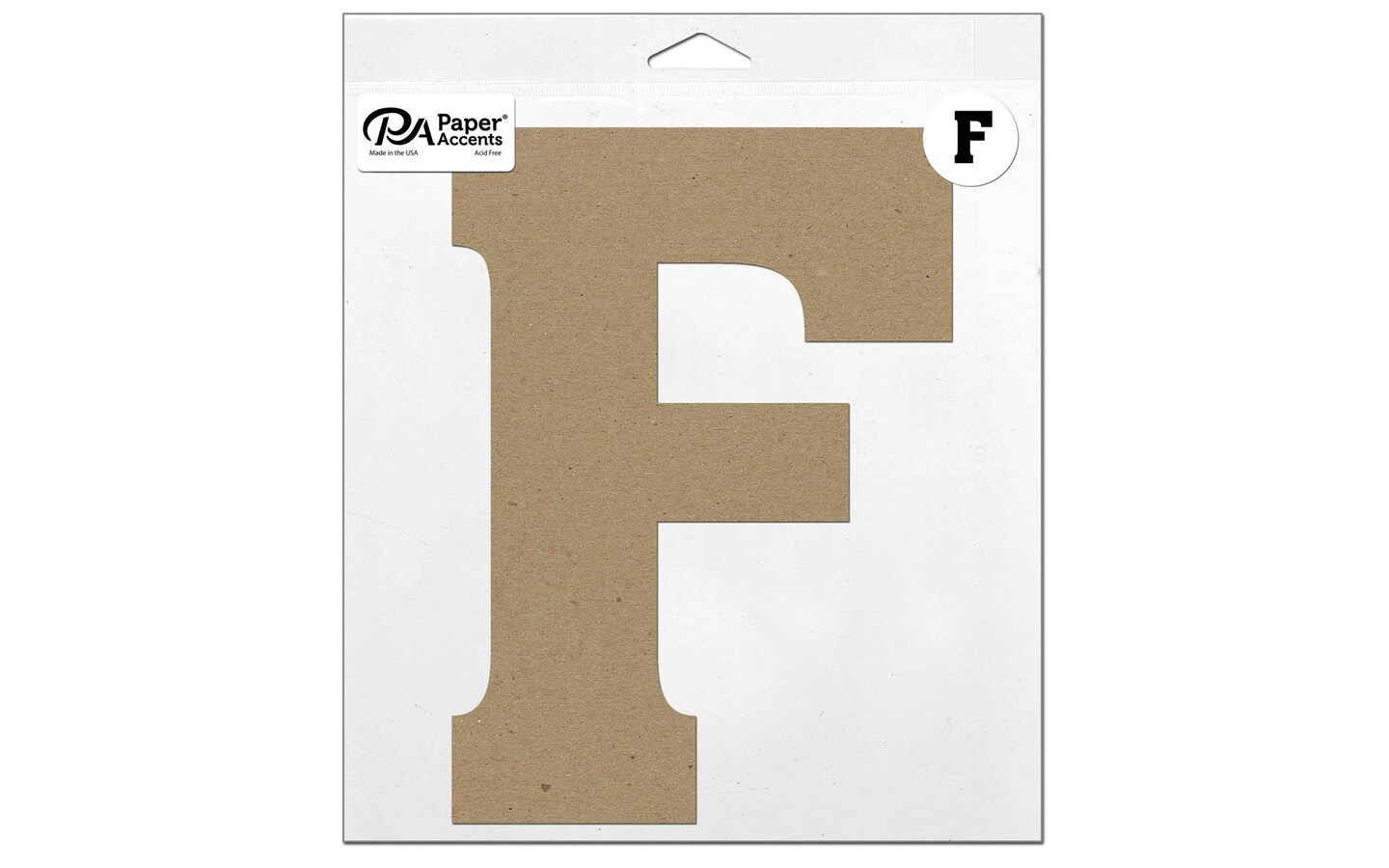 Chipboard Letter 11" F 1pc Natural | Michaels