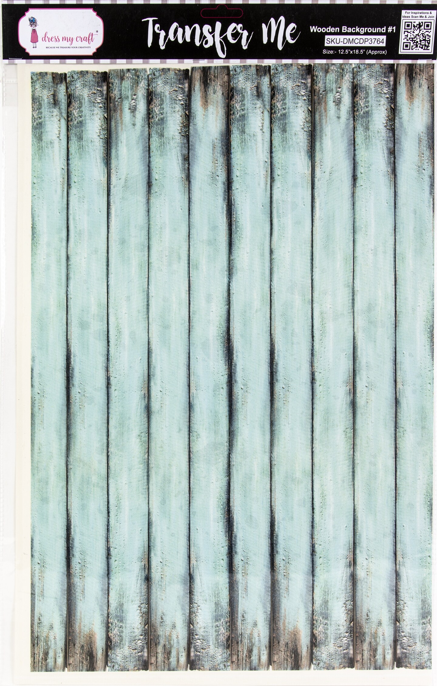 Dress My Craft Transfer Me Sheet 12.5"X18.5"-Wood Background #1 | Michaels