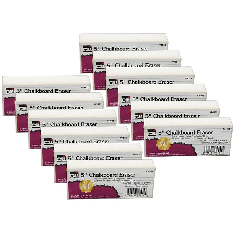 Standard Chalkboard Eraser, Pack of 12 | Michaels
