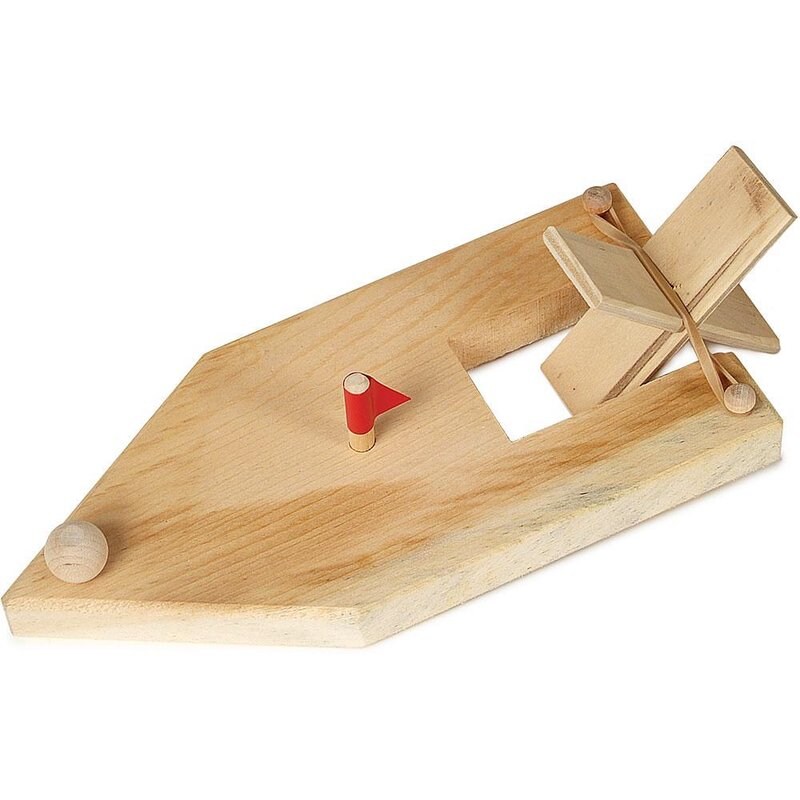 Keim's Wood Handcrafts Amish Made Natural Wood Paddlewheel Boat Bath ...