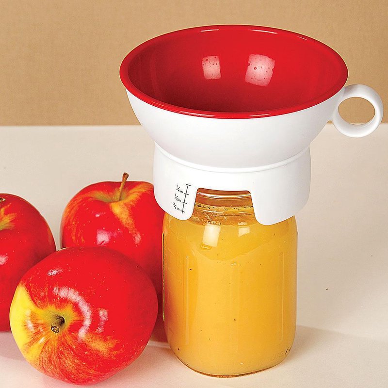 Progressive No-Mess Regular and Wide Mouth Canning Jar Filling Funnel ...