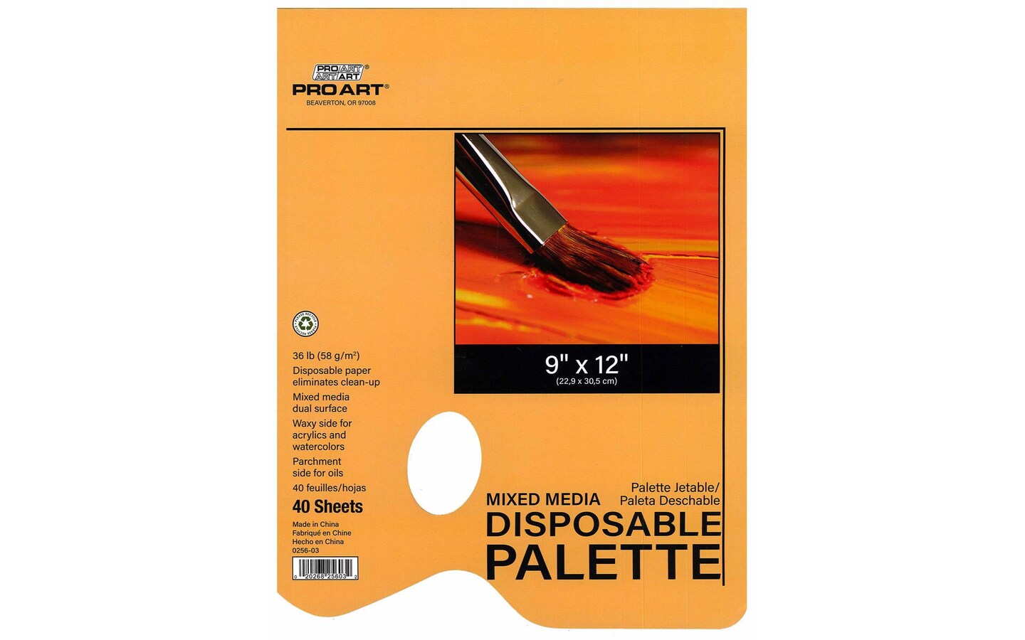Pro Art Disposable Palette 9x12 40pc | Michaels
