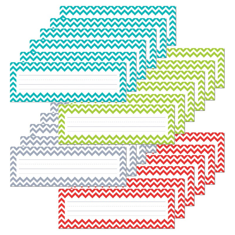 Chevron Solids Name Plates, 36 Per Pack, 6 Packs | Michaels