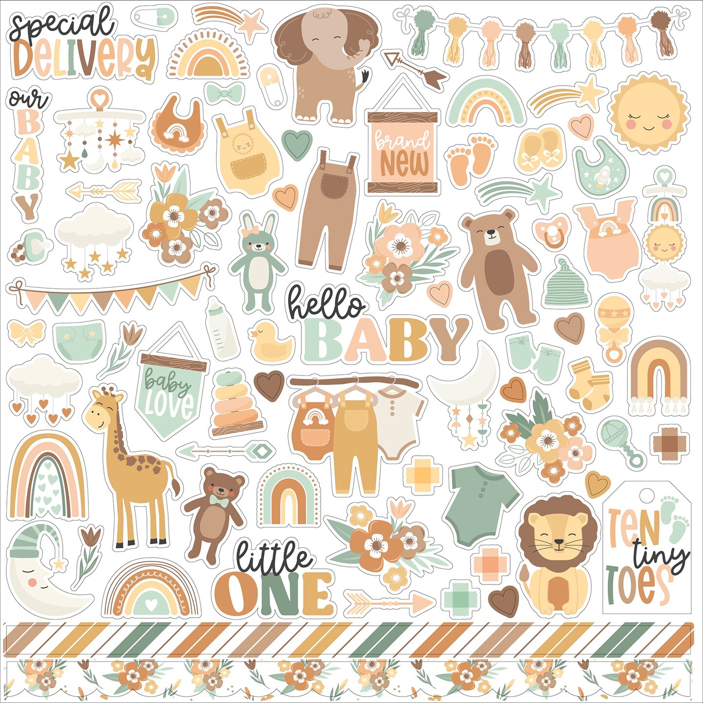 Our Baby Cardstock Stickers 12"X12"-Elements | Michaels