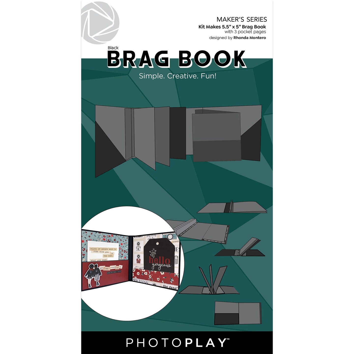 PhotoPlay Brag Book 5.5"X5"-Black | Michaels
