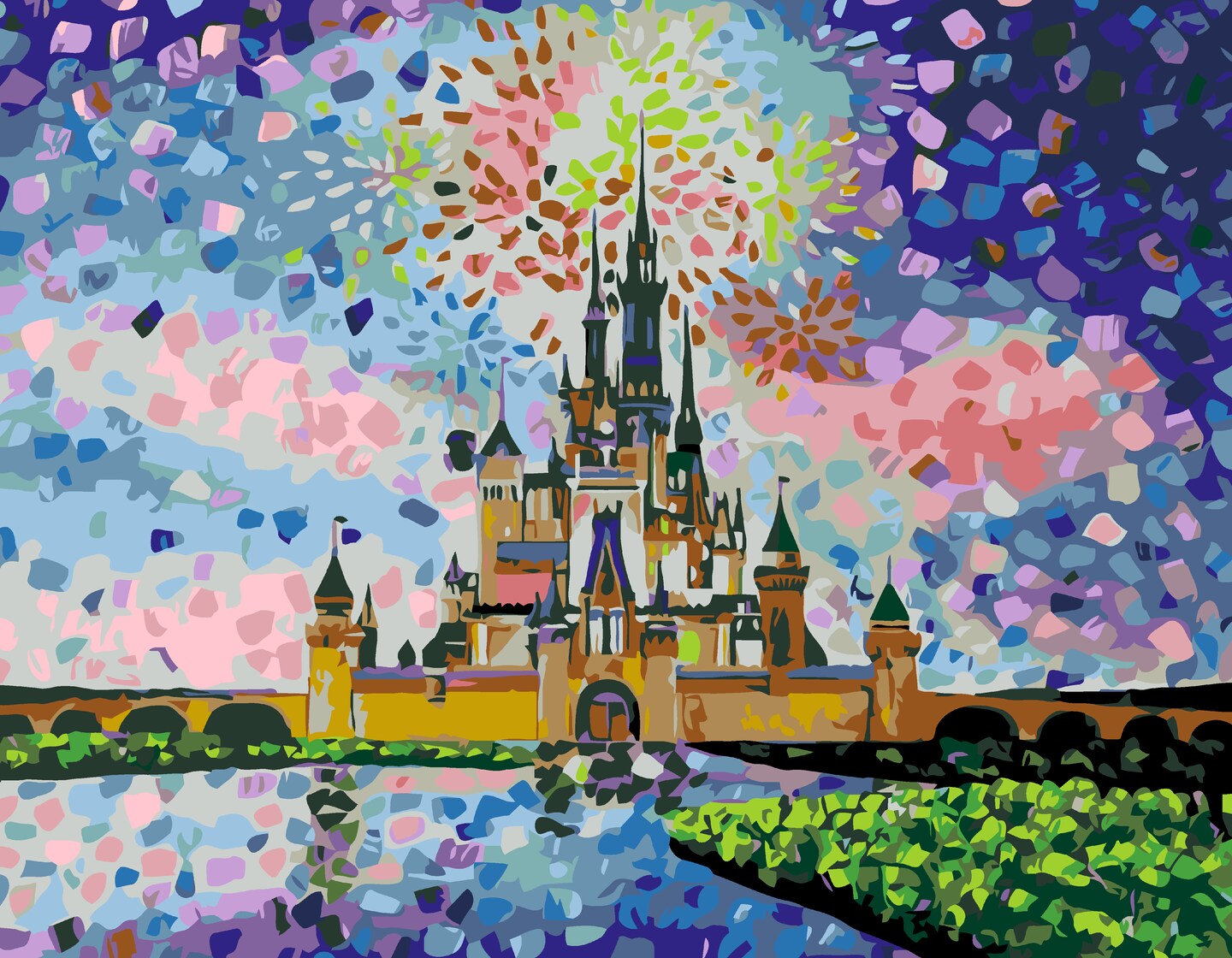 Artwille DIY Paint By Numbers For Adults And Kids Disney Castl Artwille DIY Paint By Numbers For Adults And Kids Disney Castl
