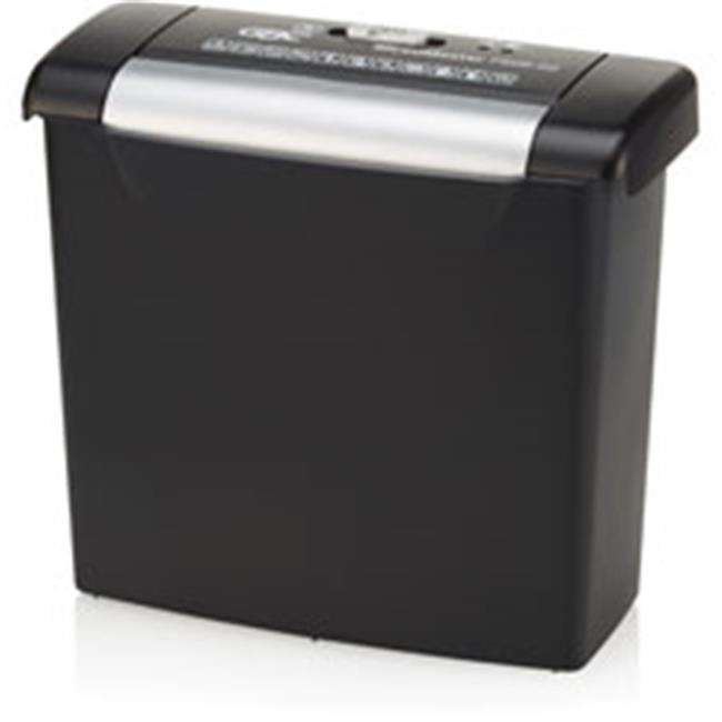 GBC GBC1757402 ShredMaster PS06-02 Strip-Cut Shredder, Black & Chrome ...