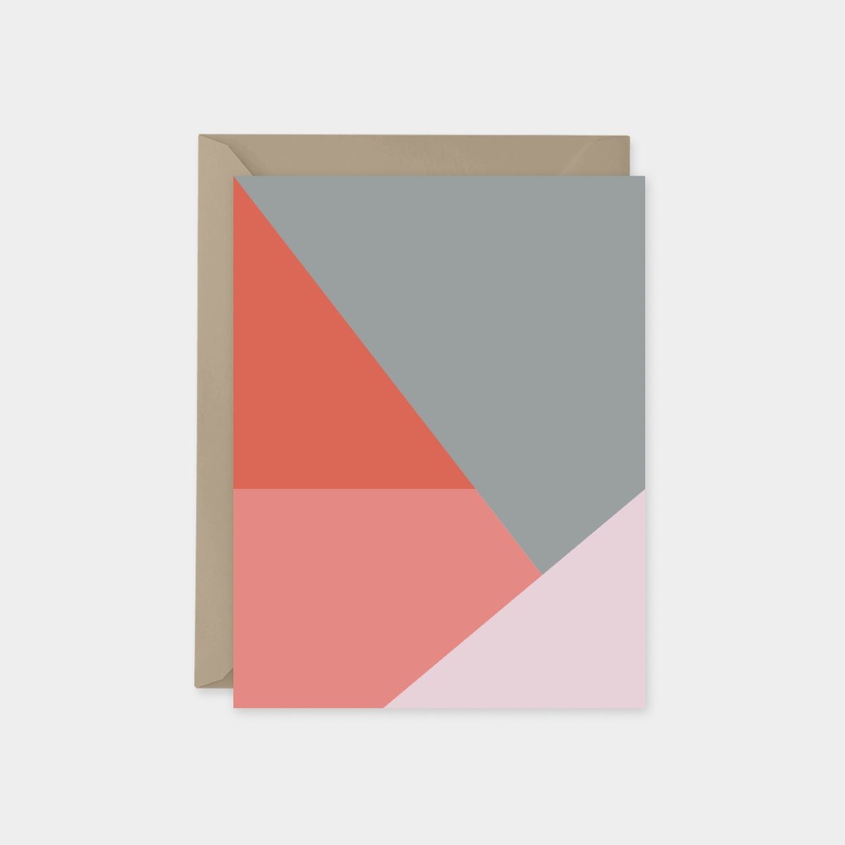 Gray & Pink Color Block Card, Modern | Michaels