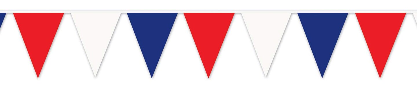 Red, White & Blue Pennant Banner (Pack of 12) | Michaels
