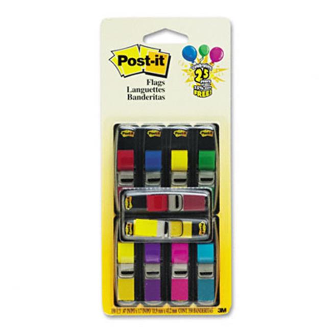 3M 683VAD1 Flags Value Pack Assorted Colors 280 Page Flags 48 1/2 ...