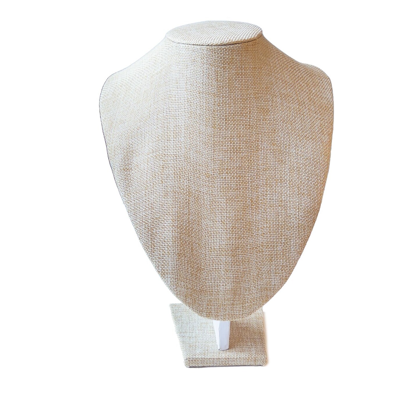 Beige Fabric Neck Stand 8 x 11.5 inches | Michaels