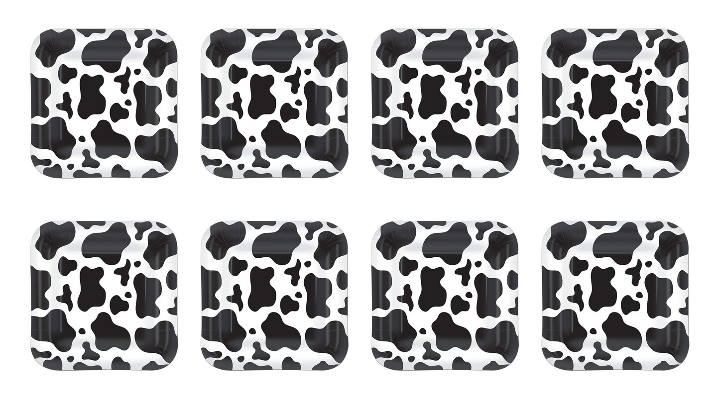 Cow Print Plates | Michaels
