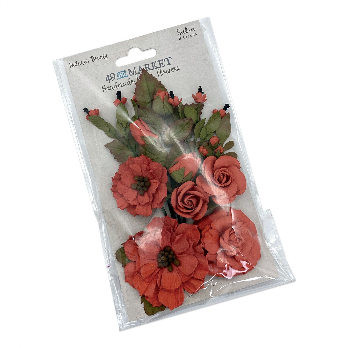 49 And Market Nature's Bounty Paper Flowers-Salsa | Michaels