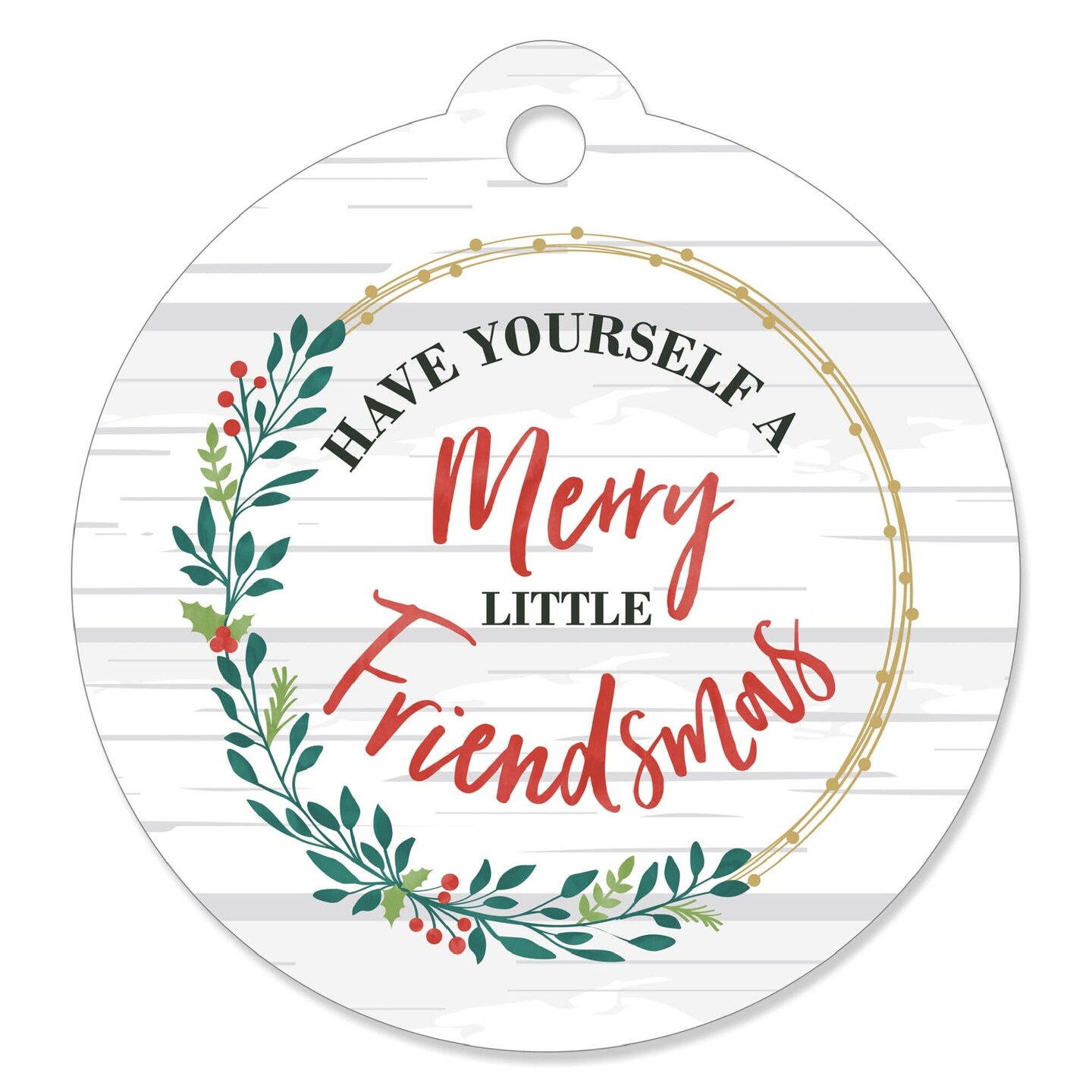 Big Dot of Happiness Rustic Merry Friendsmas - Friends Christmas Party ...