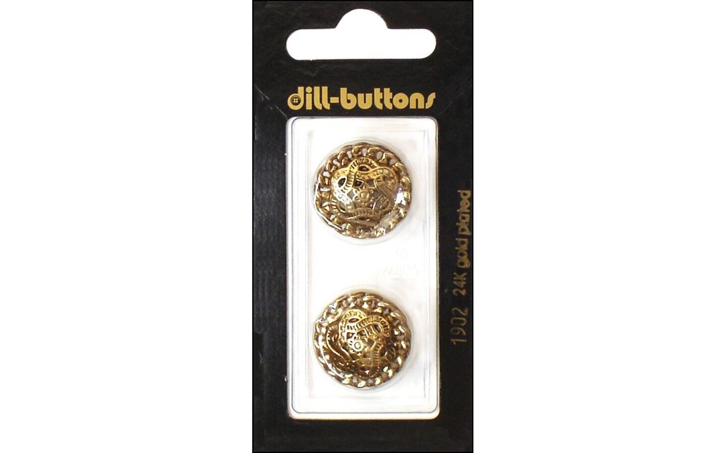 Dill Buttons 20mm 2pc Shank Metal Antique Gold | Michaels