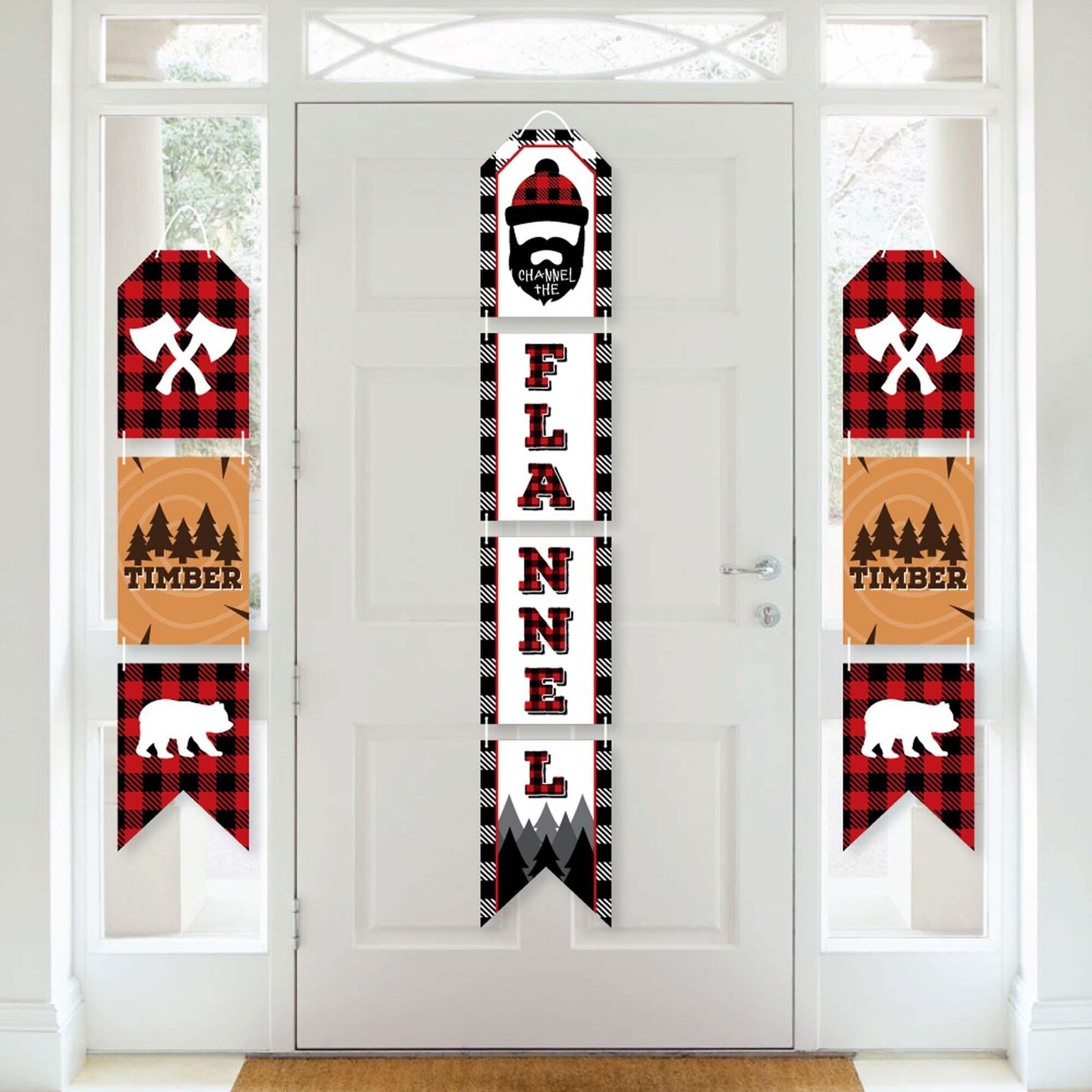 Big Dot of Happiness Lumberjack - Channel The Flannel - Hanging ...