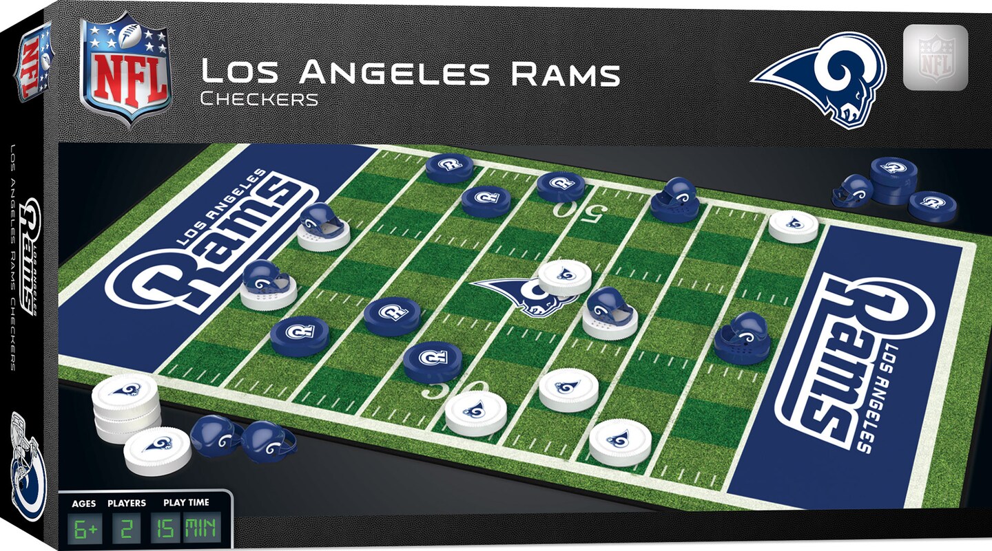MasterPieces Officially licensed NFL Los Angeles Rams Checkers Board ...