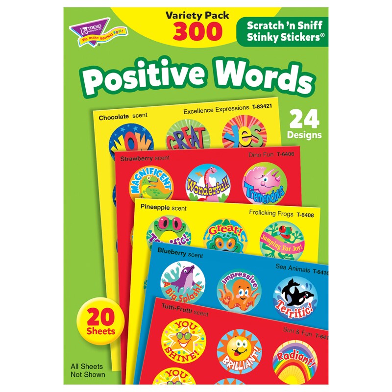 Positive Words Stinky Stickers® Variety Pack, 300 ct | Michaels