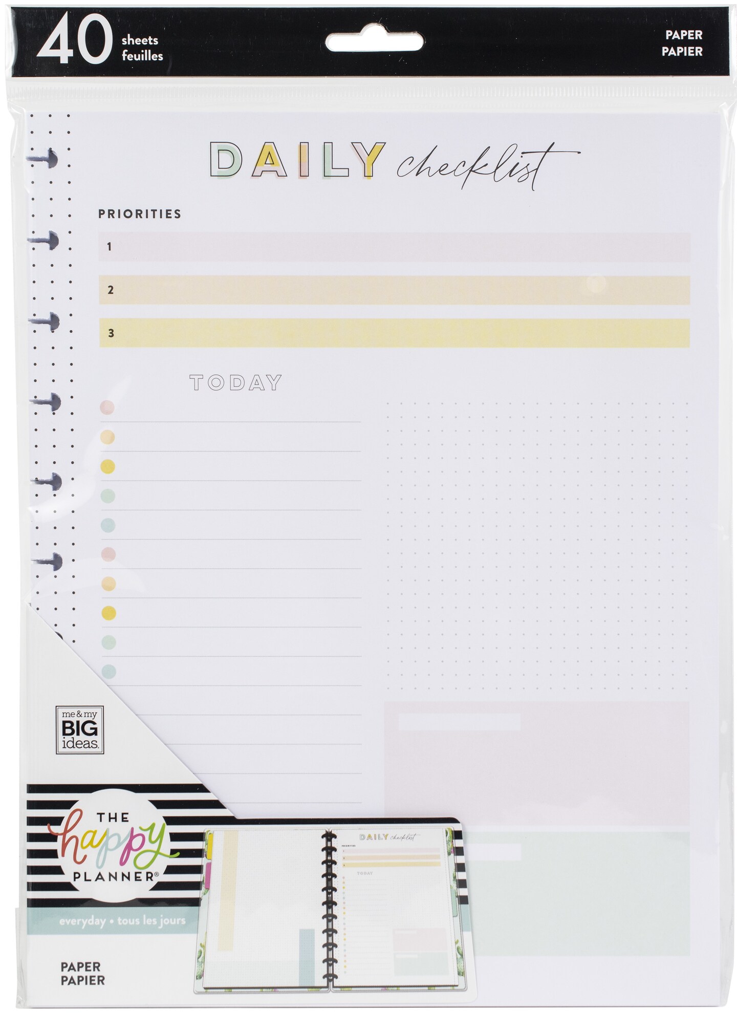 Happy Planner Big Planner Fill Paper 40/Pkg-Happy Plans | Michaels