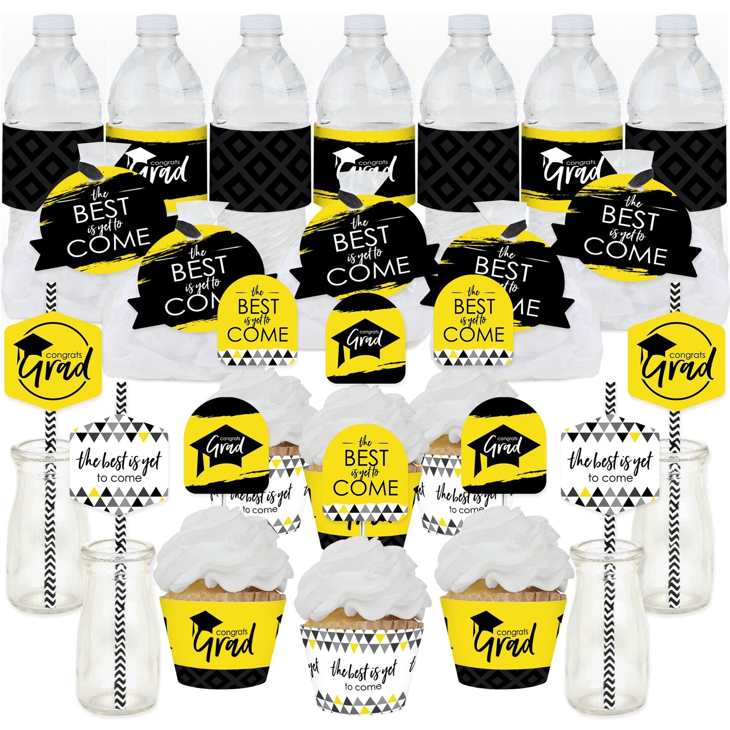 Big Dot of Happiness Yellow Grad - Best is Yet to Come - Yellow ...