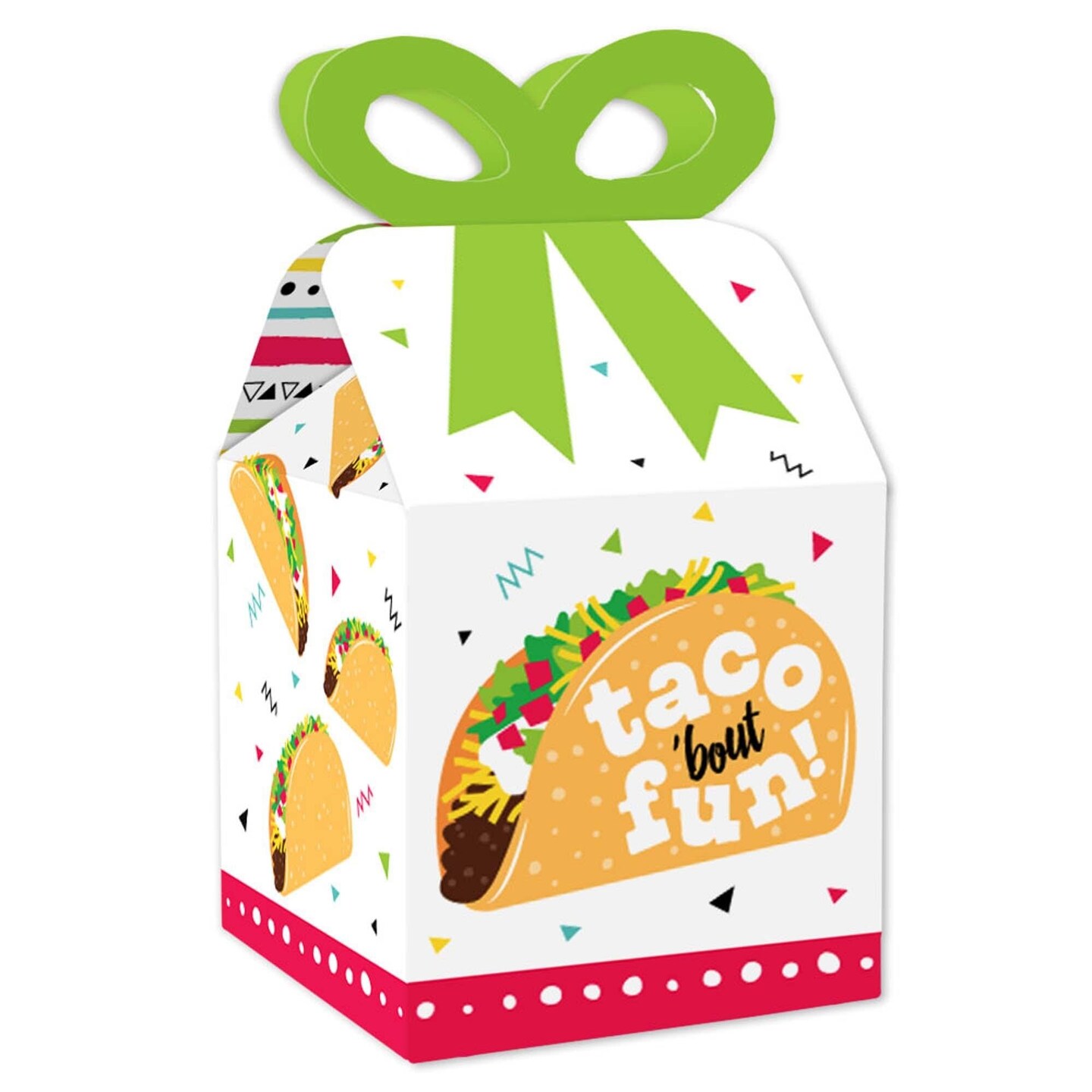 Big Dot of Happiness Taco 'Bout Fun - Square Favor Gift Boxes - Fiesta ...