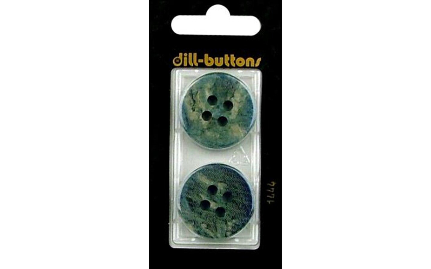 Dill Buttons 25mm 2pc 4 Hole Blue | Michaels