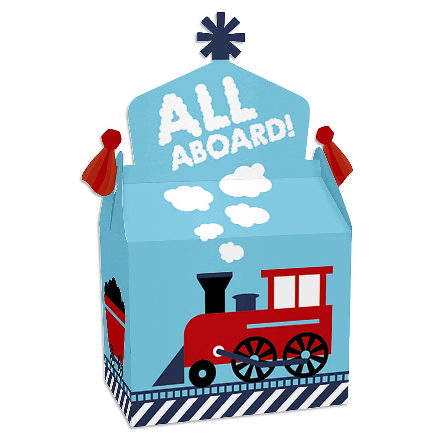 Big Dot of Happiness Railroad Party Crossing - Treat Box Party Favors ...