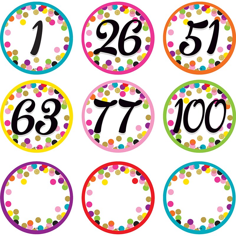 Colorful Vibes Number Cards | Michaels