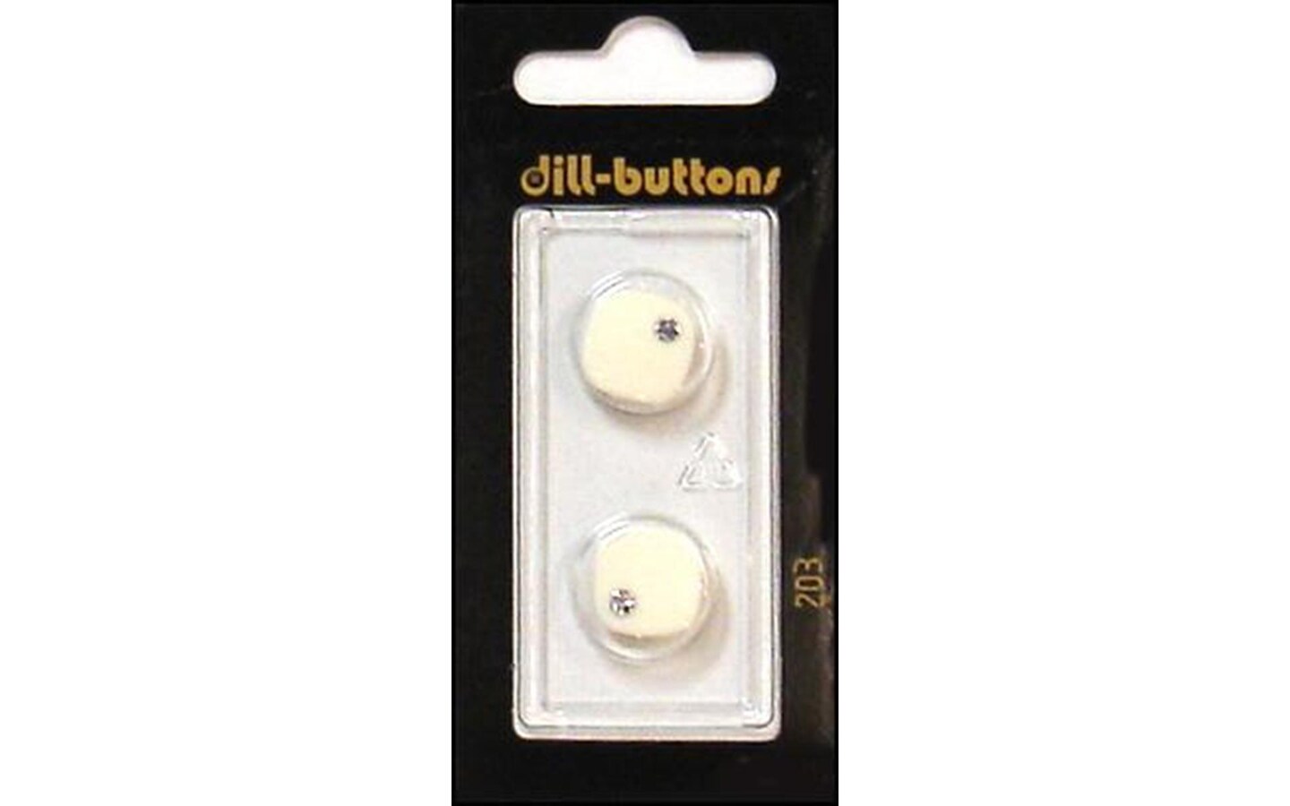 Dill Buttons 23Mm 2Pc Cord Stopper White | Michaels