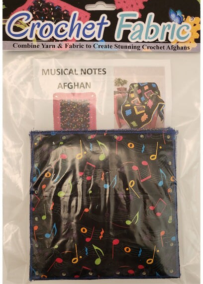 Crochet Fabric Afghan Kit - Musical Notes | Crochet Supplies | Michaels