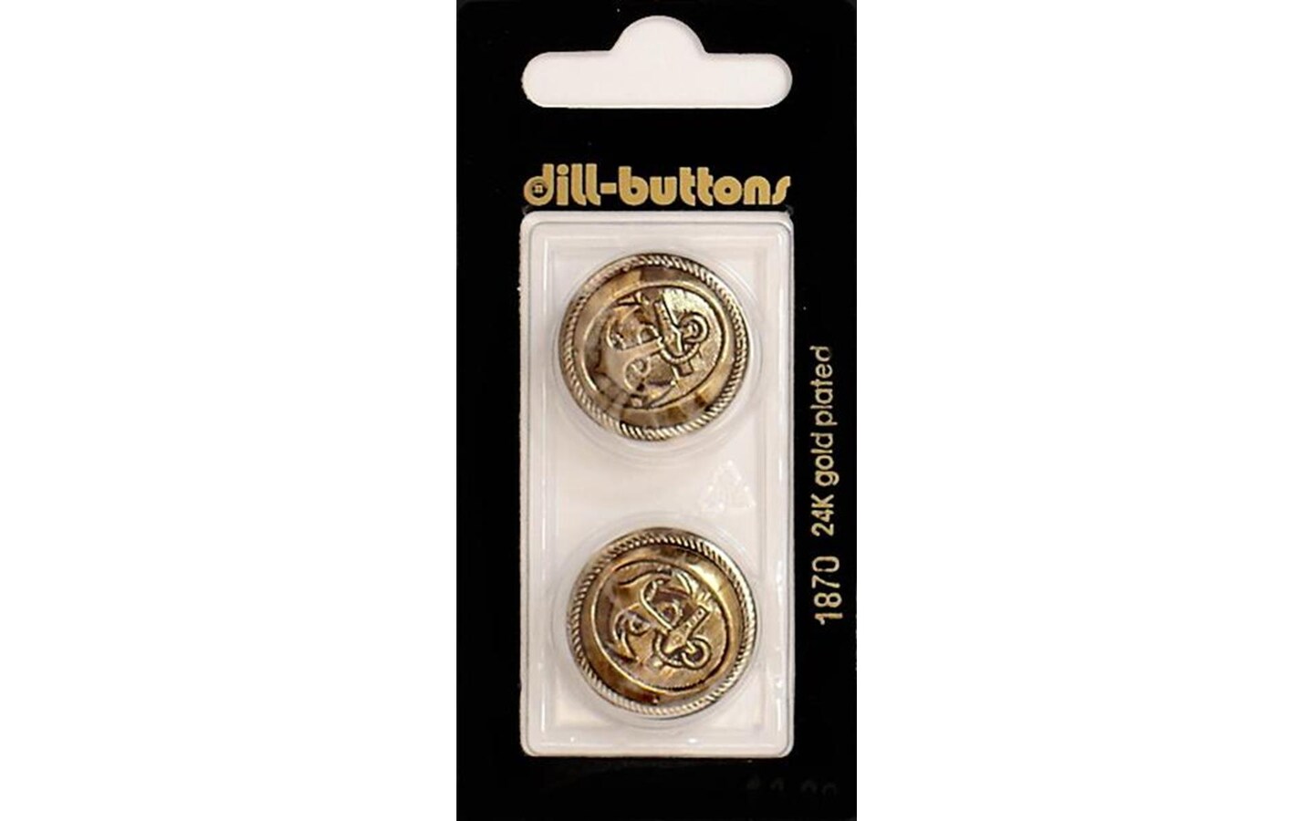 Dill Buttons 23Mm 2Pc Shank Antique Gold | Michaels