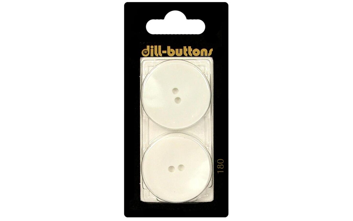 Dill Buttons 28Mm 2Pc 2 Hole White | Michaels