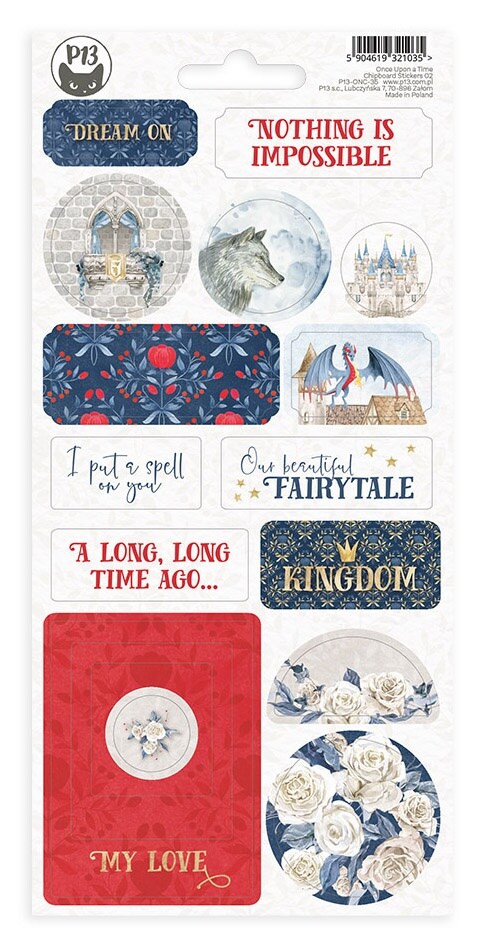 Once Upon A Time Chipboard Stickers 4"X8"-#02 | Michaels