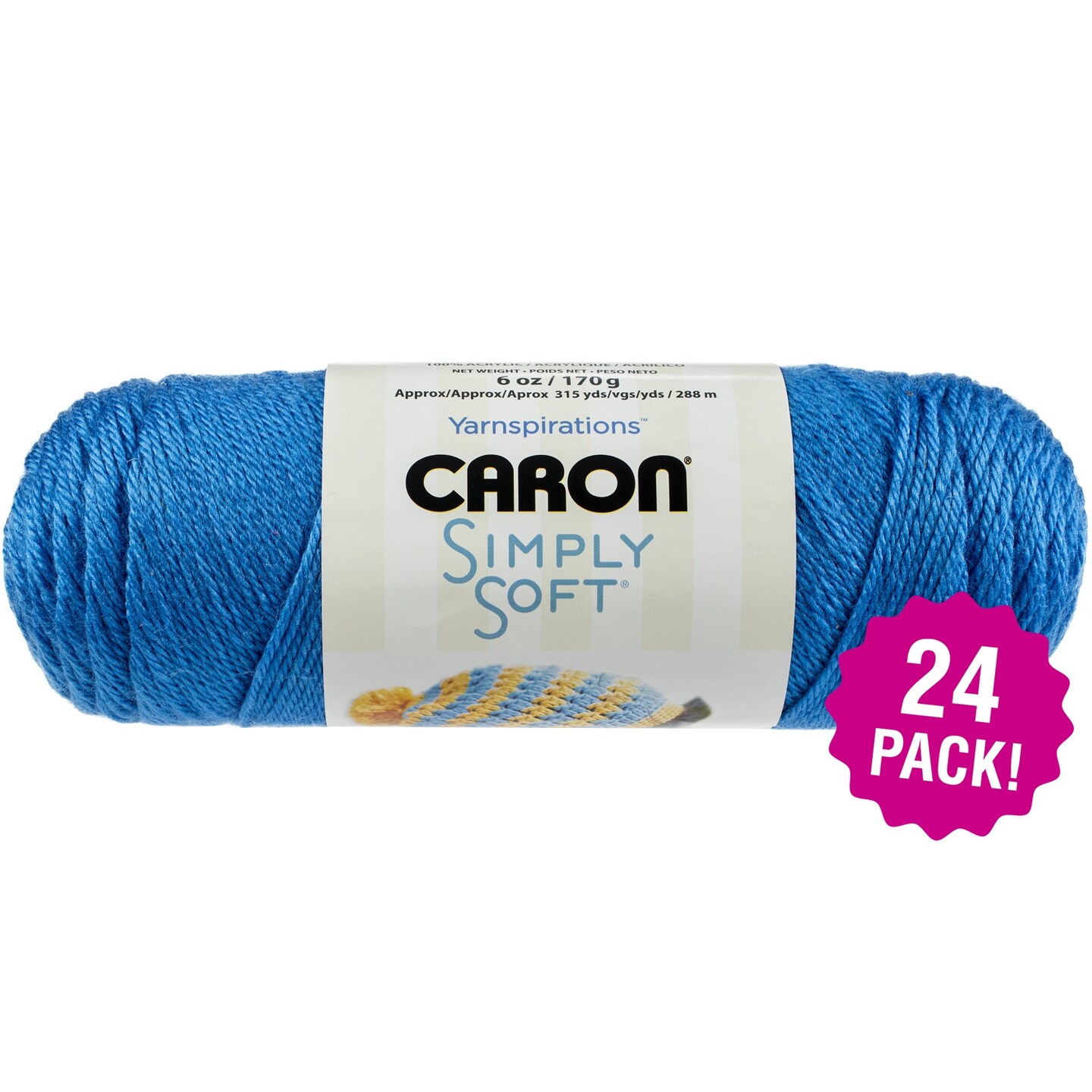 Multipack of 24 - Caron Simply Soft Solids Yarn-Cobalt Blue | Michaels