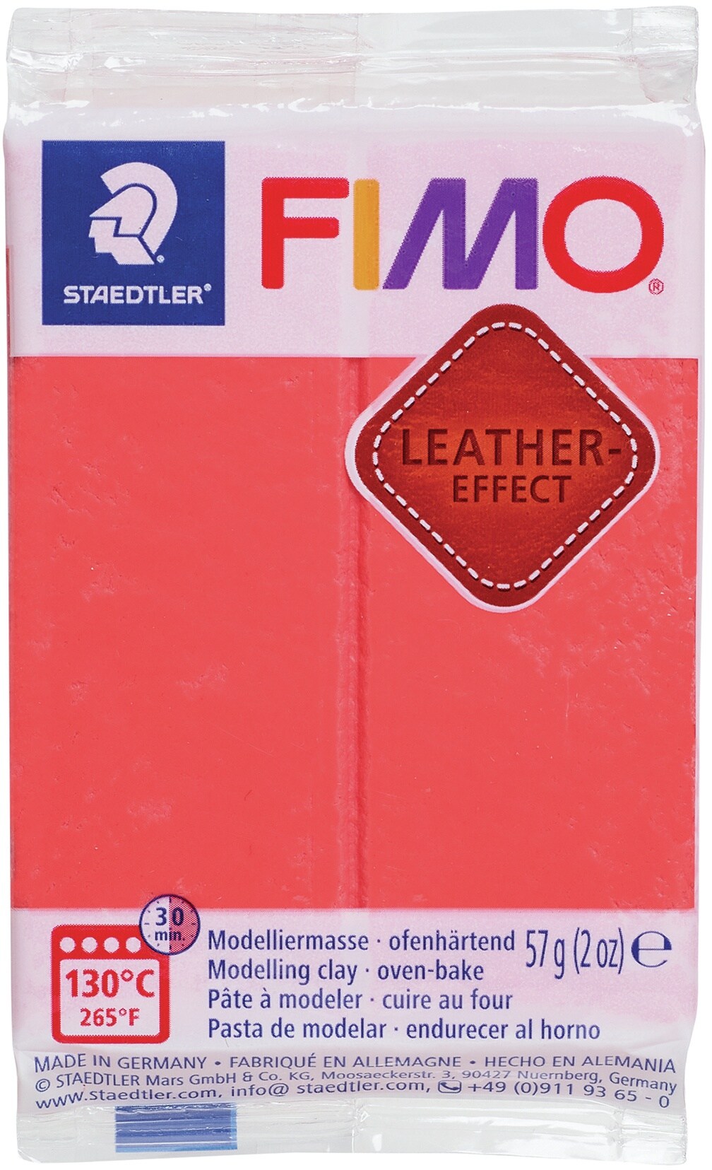 Fimo Leather Effect Polymer Clay 2Oz-Watermelon | Michaels